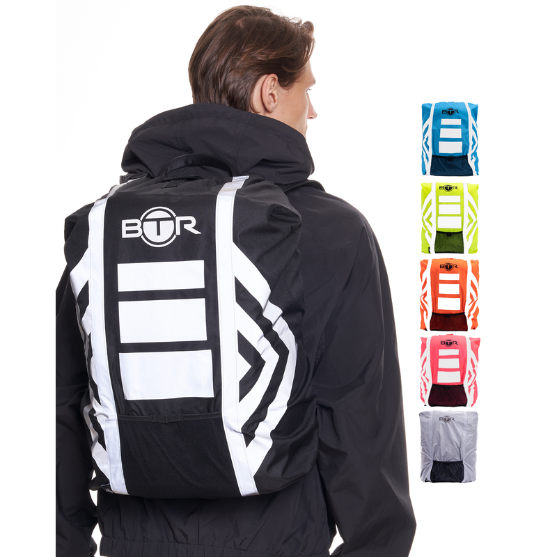 Hi Vis Waterproof Cycling Backpack Cover | Reflective Rucksack Cover ...